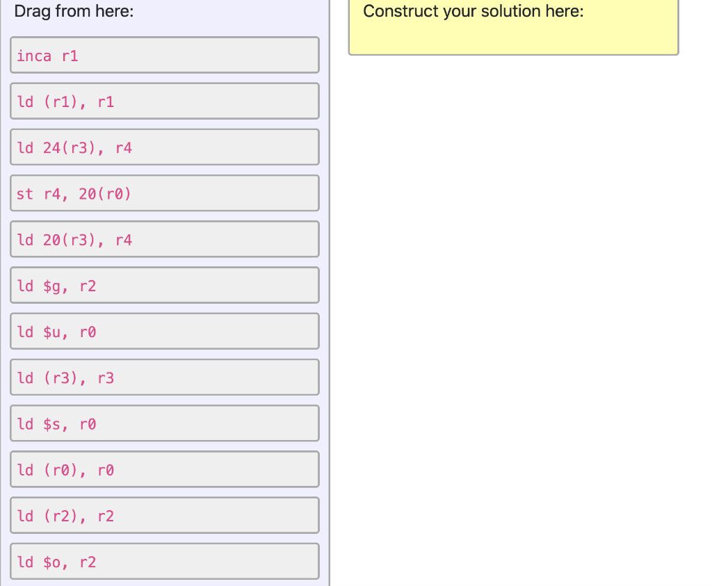 Solved Question 5: Expression in Assembly Consider the | Chegg.com