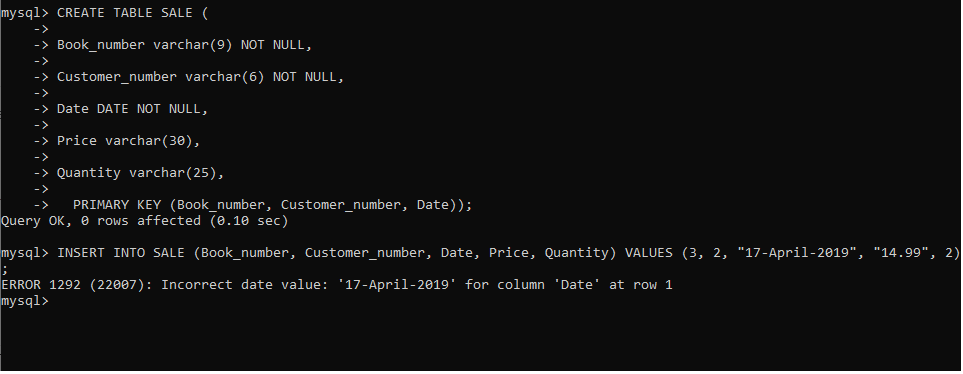 Solved Can I insert the following records into a table | Chegg.com