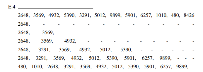 Solved In Parts E.1 to E.4, you will find some intermediate | Chegg.com