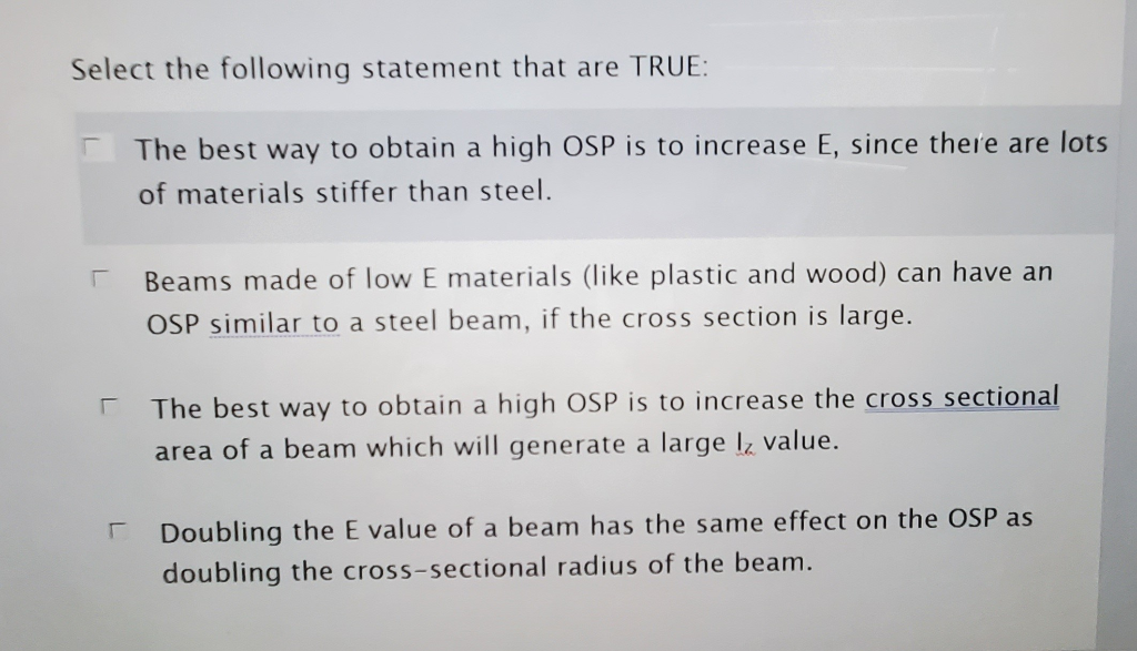 Solved Select the following statement that are TRUE: The | Chegg.com