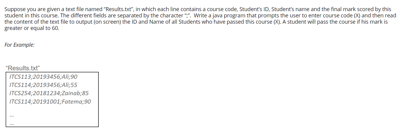 Solved Suppose you are given a text file named | Chegg.com