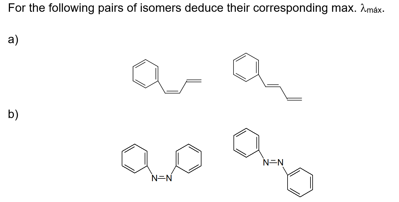 Solved For the following pairs of isomers deduce their | Chegg.com
