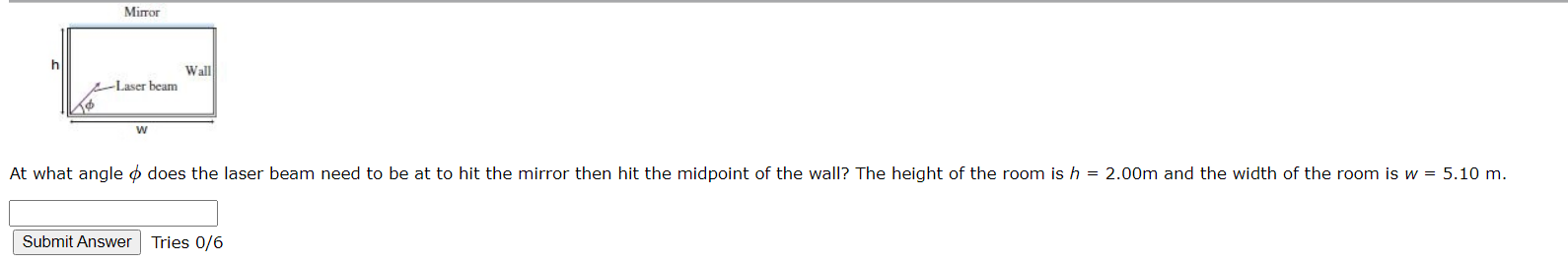 Solved At what angle \\( \\phi \\) does the laser beam need | Chegg.com