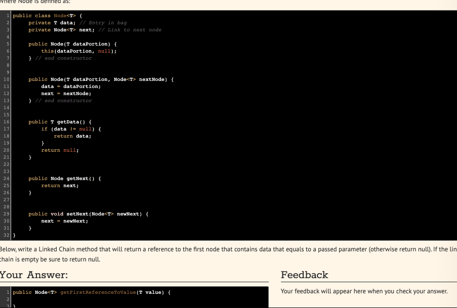 Solved Public Class Linkedchain 2 Private Node Firstnode 