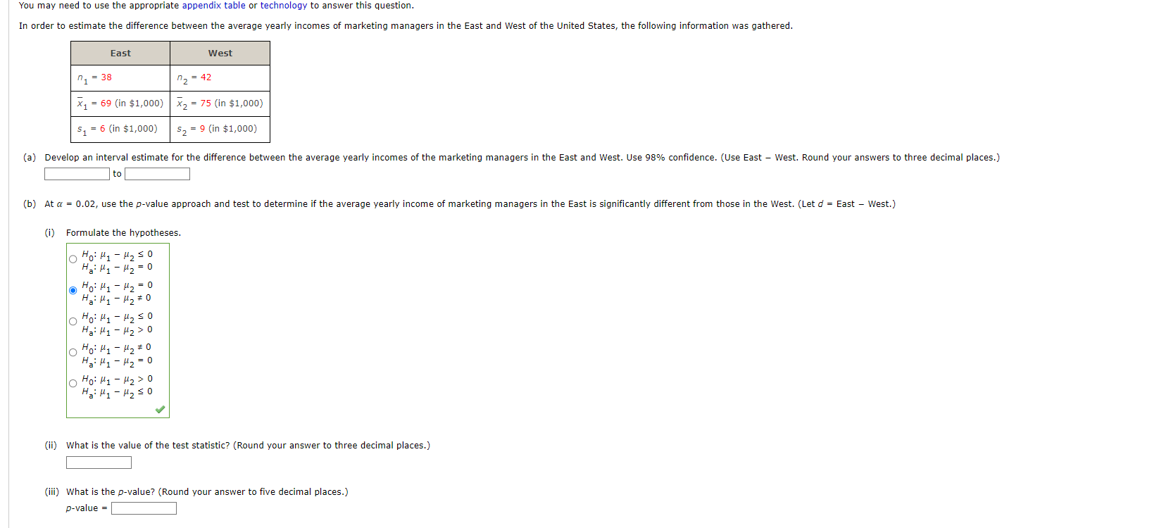 Solved You may need to use the appropriate appendix table or | Chegg.com