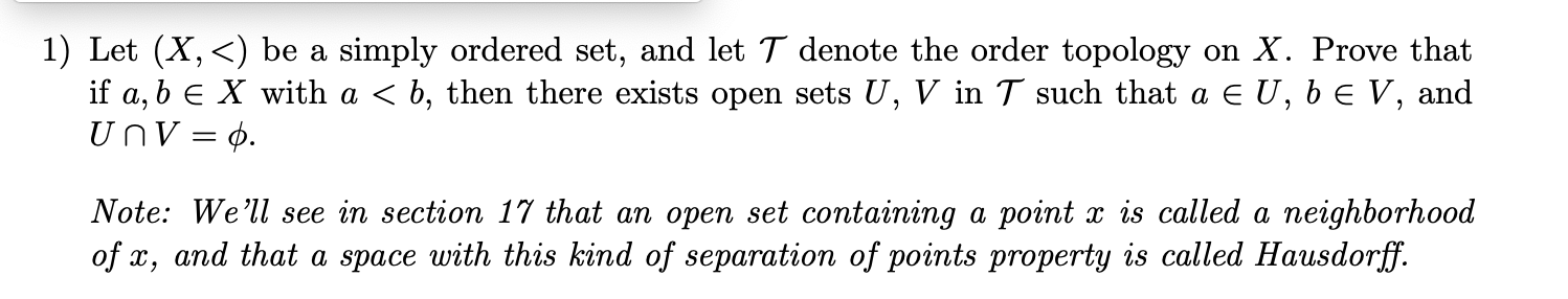 Solved 1) Let (X,