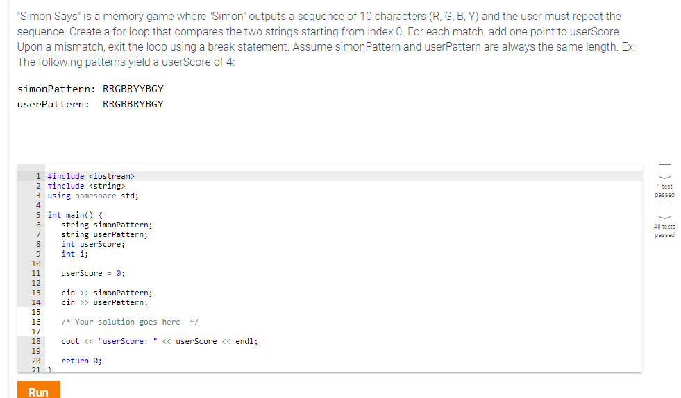 Solved "Simon Says" is a memory game where "Simon" outputs a | Chegg.com