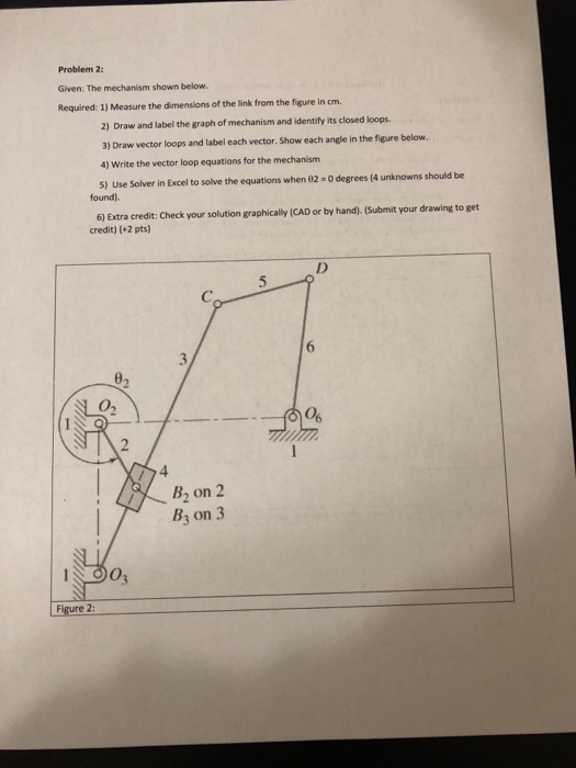 Solved Problem 2 Given: The mechanism shown below. Required: | Chegg.com