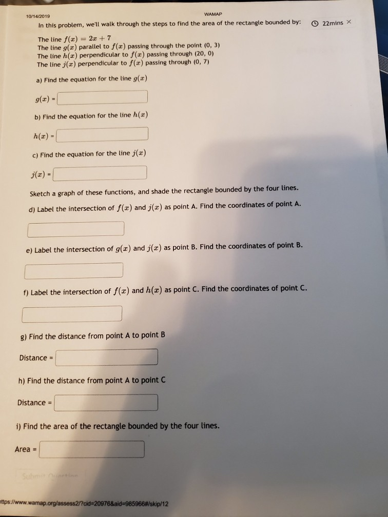 Solved WAMAP 10/14/2019 O 22mins X In this problem, we'll | Chegg.com