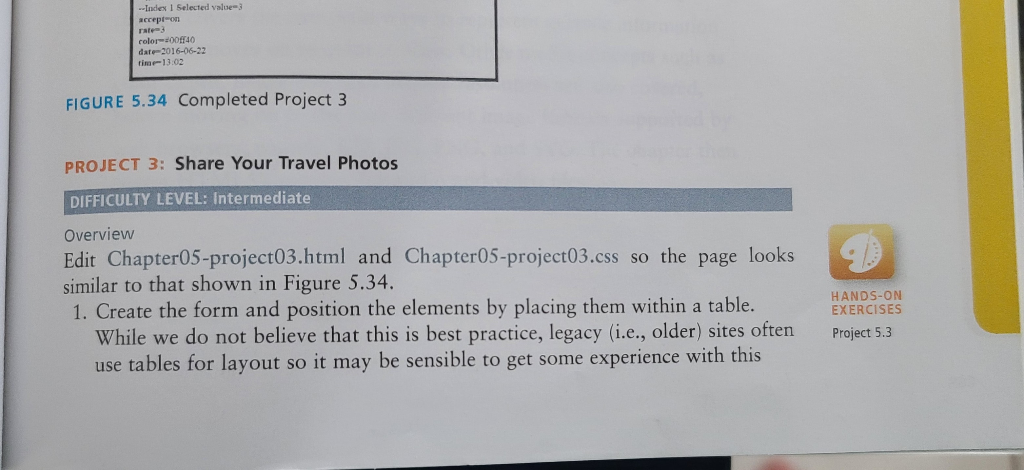 Solved How do I create a table with form inputs in HTML? | Chegg.com