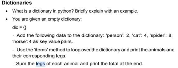 Solved PYTHON TASK Note: Please asnwer the question and | Chegg.com