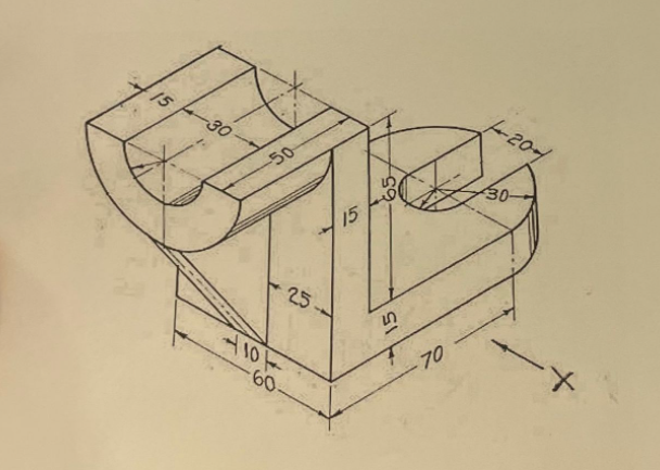 Solved Make the 3-D sketch using solidworks with showing | Chegg.com