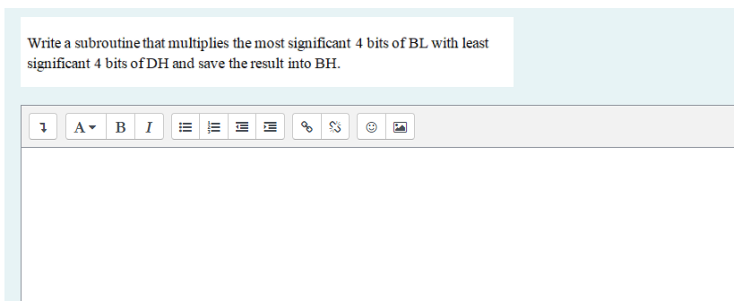 Solved Write a subroutine that multiplies the most | Chegg.com