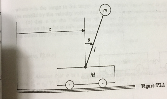 Solved Consider the inverted pendulum on a cart driven by an | Chegg.com