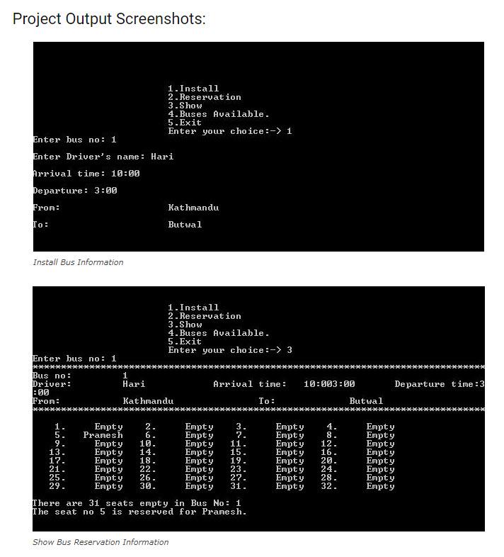 Solved C++ Please!!!!!!!! Airport Transport Bus Reservation | Chegg.com
