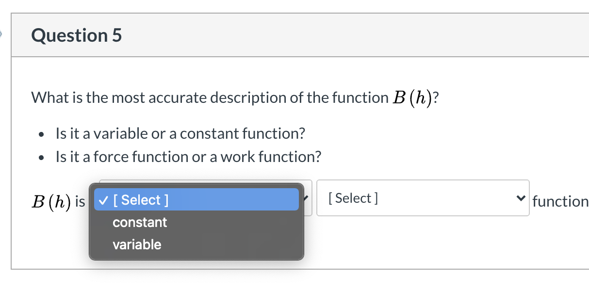 Solved Question 1 1 pts To compare constant and variable | Chegg.com