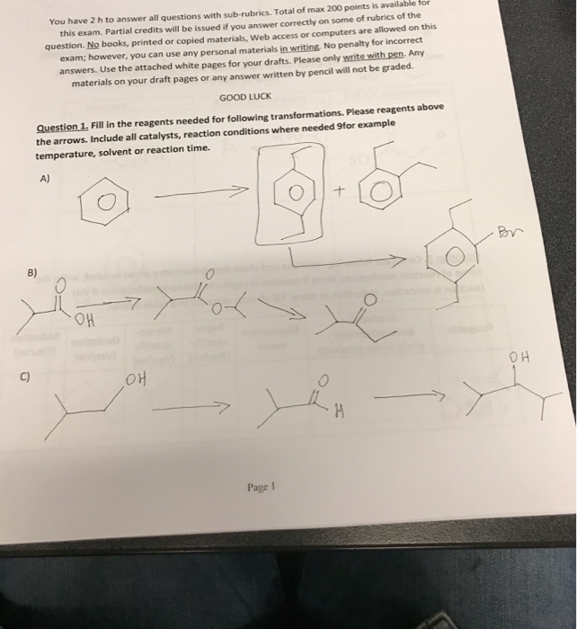 Solved Fill in the reagents needed for following | Chegg.com Solved Fill in the reagents needed for following | Chegg.com
