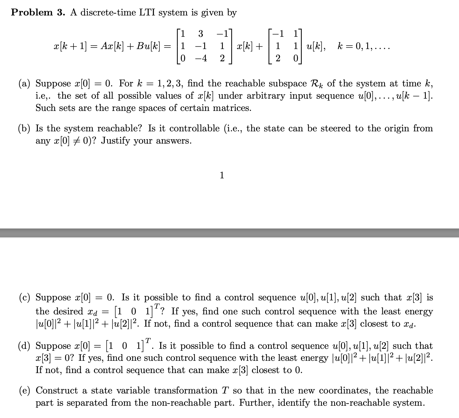 Solved Problem 3. ﻿A discrete-time LTI system is ﻿given | Chegg.com