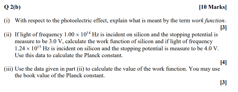 Solved Please answer all parts in detail Q 2(b)[10 | Chegg.com
