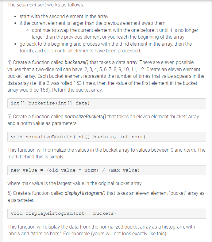 Solved JAVA CODE PROJECT Rolling a single six-sided die | Chegg.com