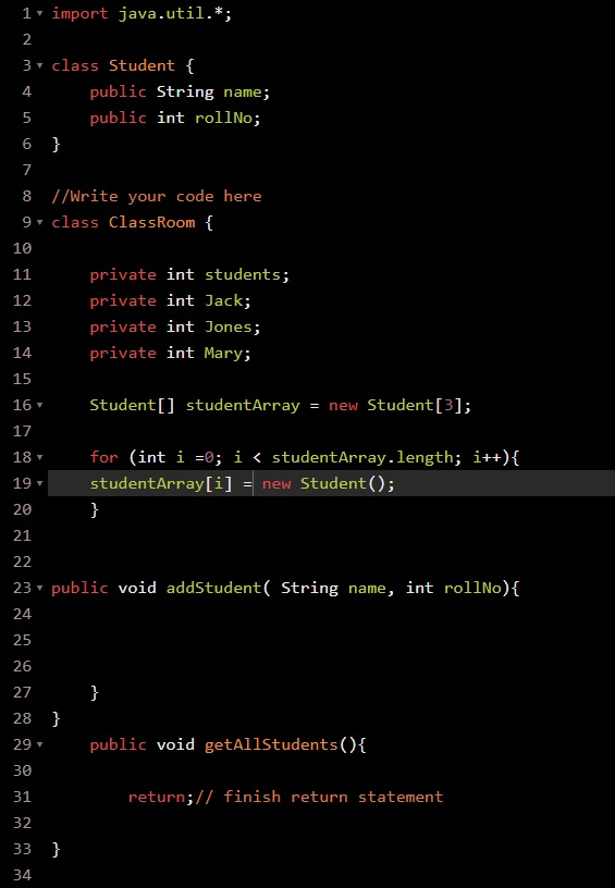 Solved Student list using object array Given a Student | Chegg.com