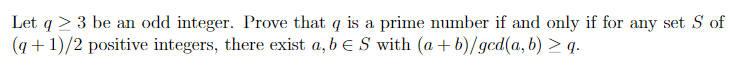 Solved Let q≥3 be an odd integer. Prove that q is a prime | Chegg.com