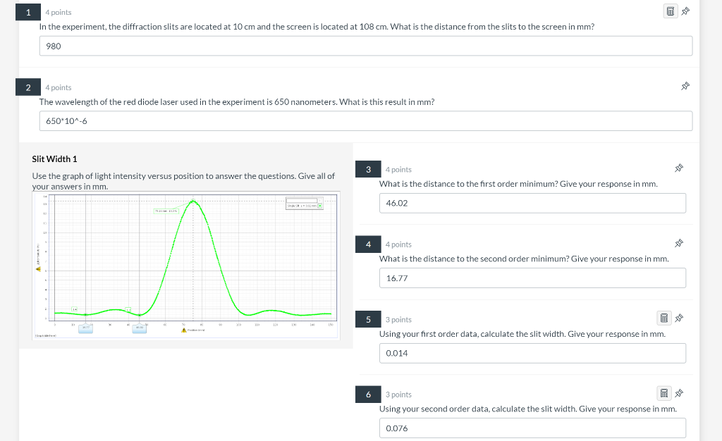 Solved a. What is the distance to the first order minimum? | Chegg.com