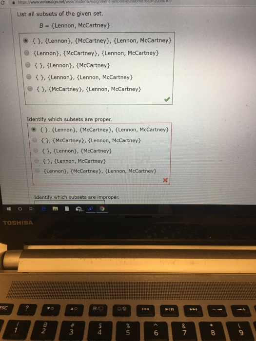 Solved https/www.websetty List all subsets of the given set. | Chegg.com