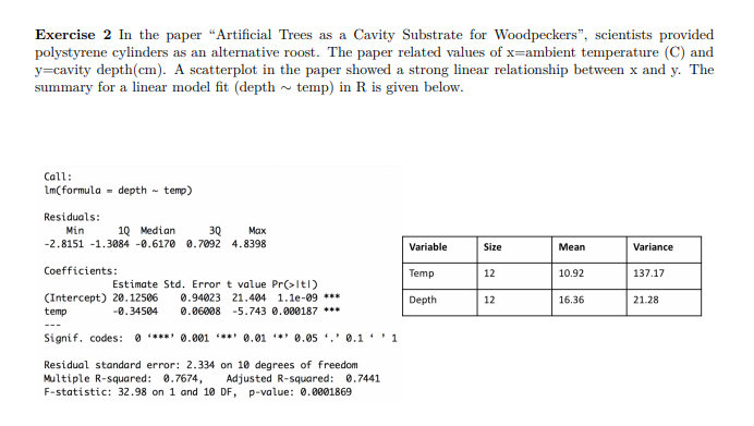 Solved Determine test statistics and p values for the | Chegg.com