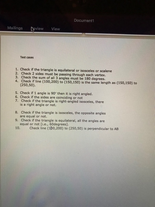 Solved I need the program for QA Test result. The project | Chegg.com