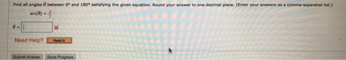 Solved Find all angles theta between 0 degree and 180 degree | Chegg.com