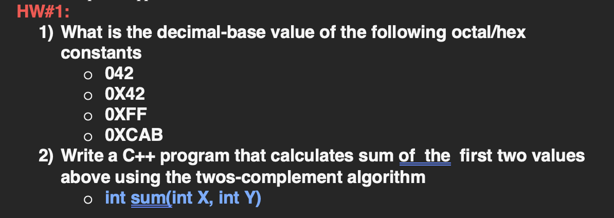 1) What is the decimal-base value of the following | Chegg.com
