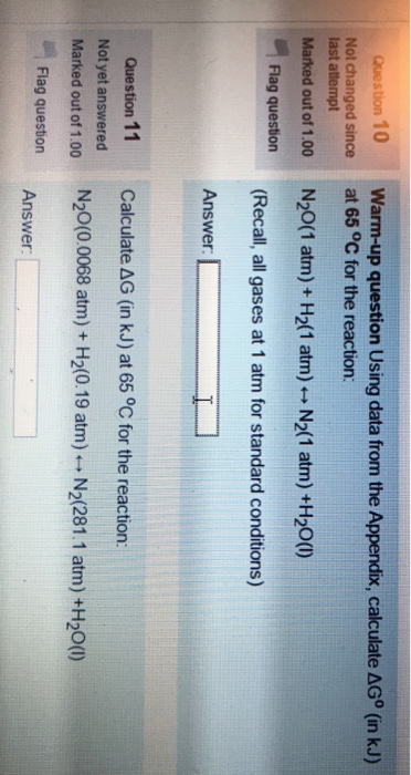 Solved Using data from the Appendix, calculate Delta G | Chegg.com