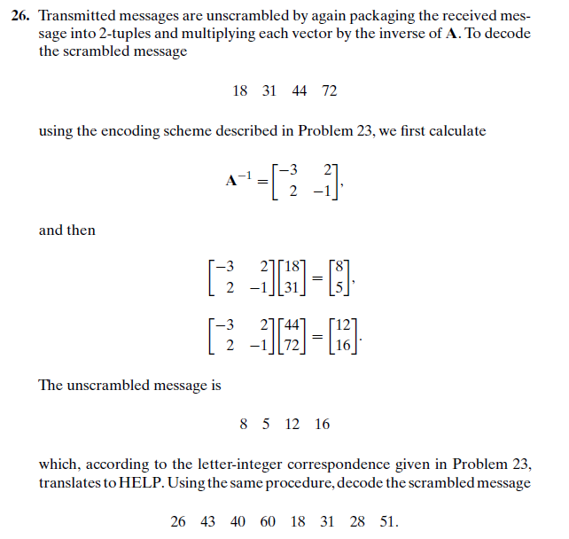 Solved 26. Transmitted messages are unscrambled by again | Chegg.com