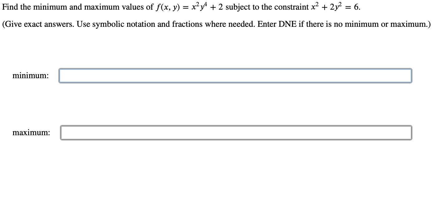solved-find-the-minimum-and-maximum-values-of-f-x-y-x-chegg