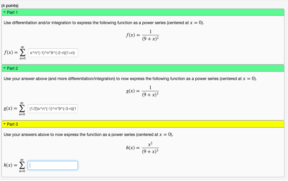 Solved Use differentiation and/or integration to express the | Chegg.com