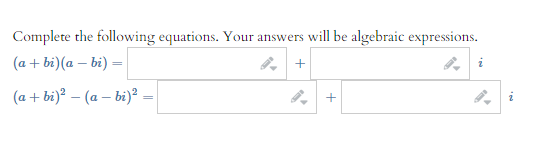 Solved Complete the following equations. Your answers will | Chegg.com