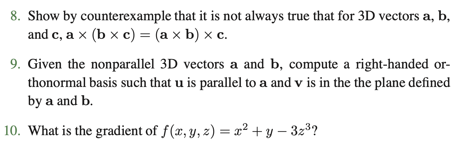 Solved 8. Show by counterexample that it is not always true | Chegg.com
