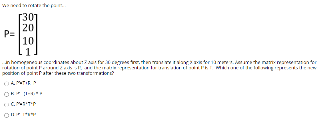 Solved Which of the following is the three dimensional | Chegg.com