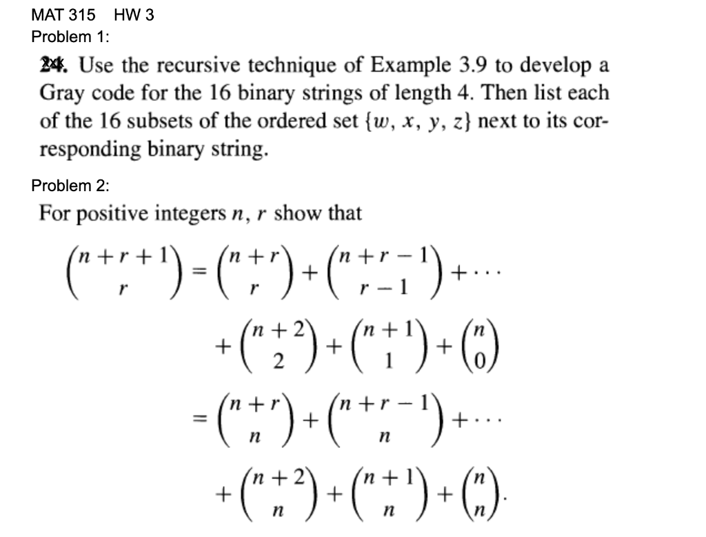 Problem 1: 24. Use the recursive technique of Example | Chegg.com