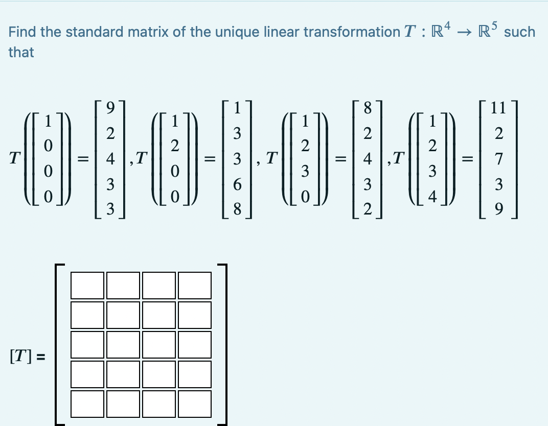 Solved the answer is not just each R5 T in each column | Chegg.com