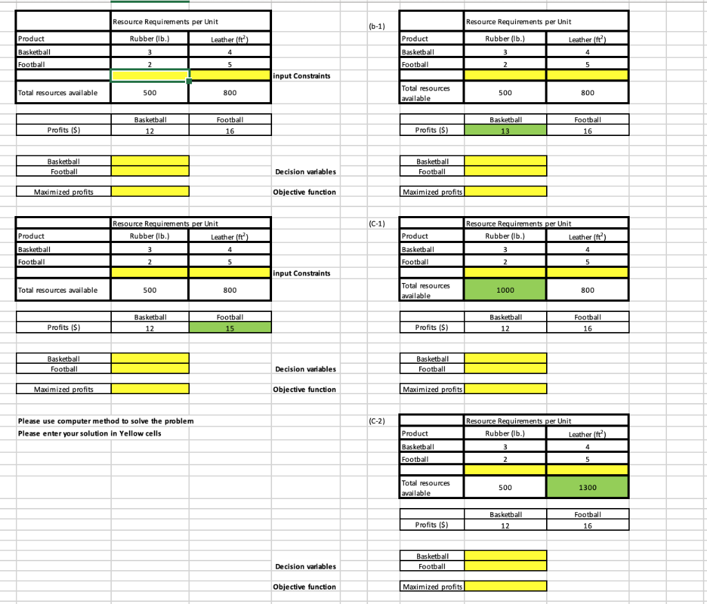 Solved PLEASE USE EXCEL SOLVER! There is an Excel | Chegg.com