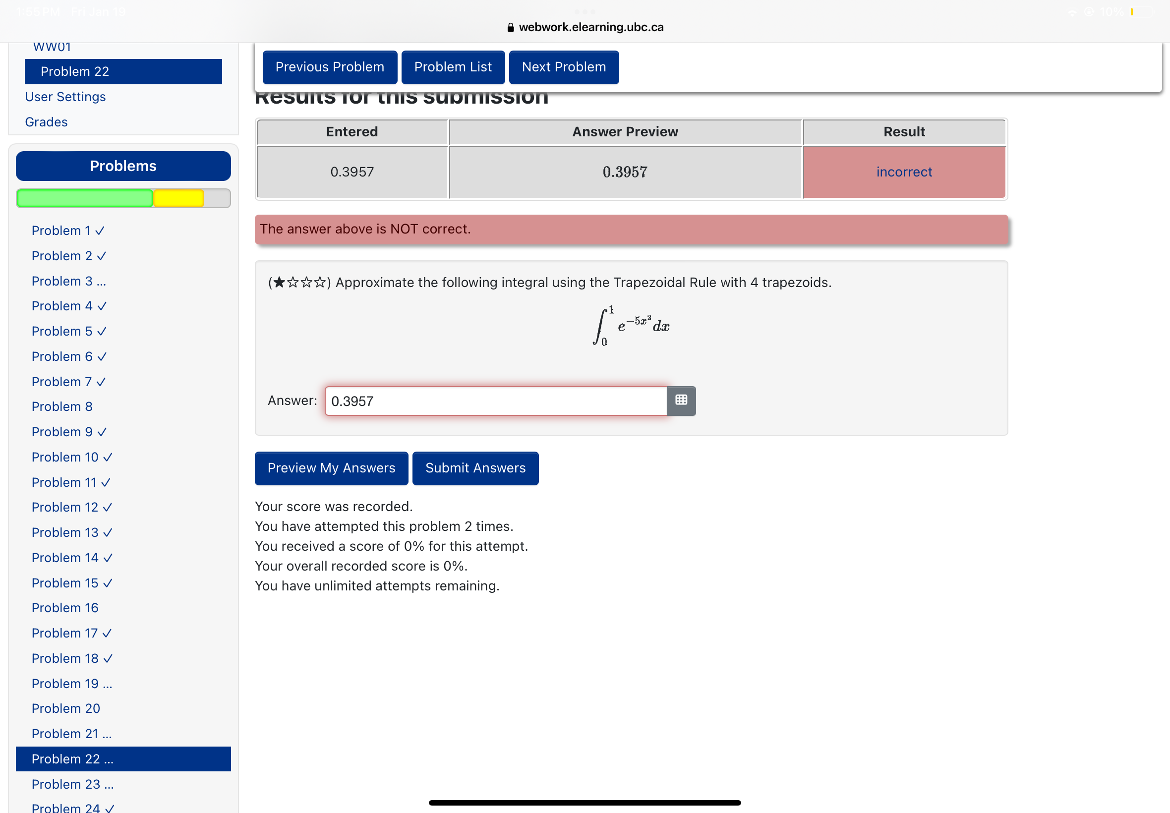 webwork.elearning.ubc.caWW01Problem 22User | Chegg.com