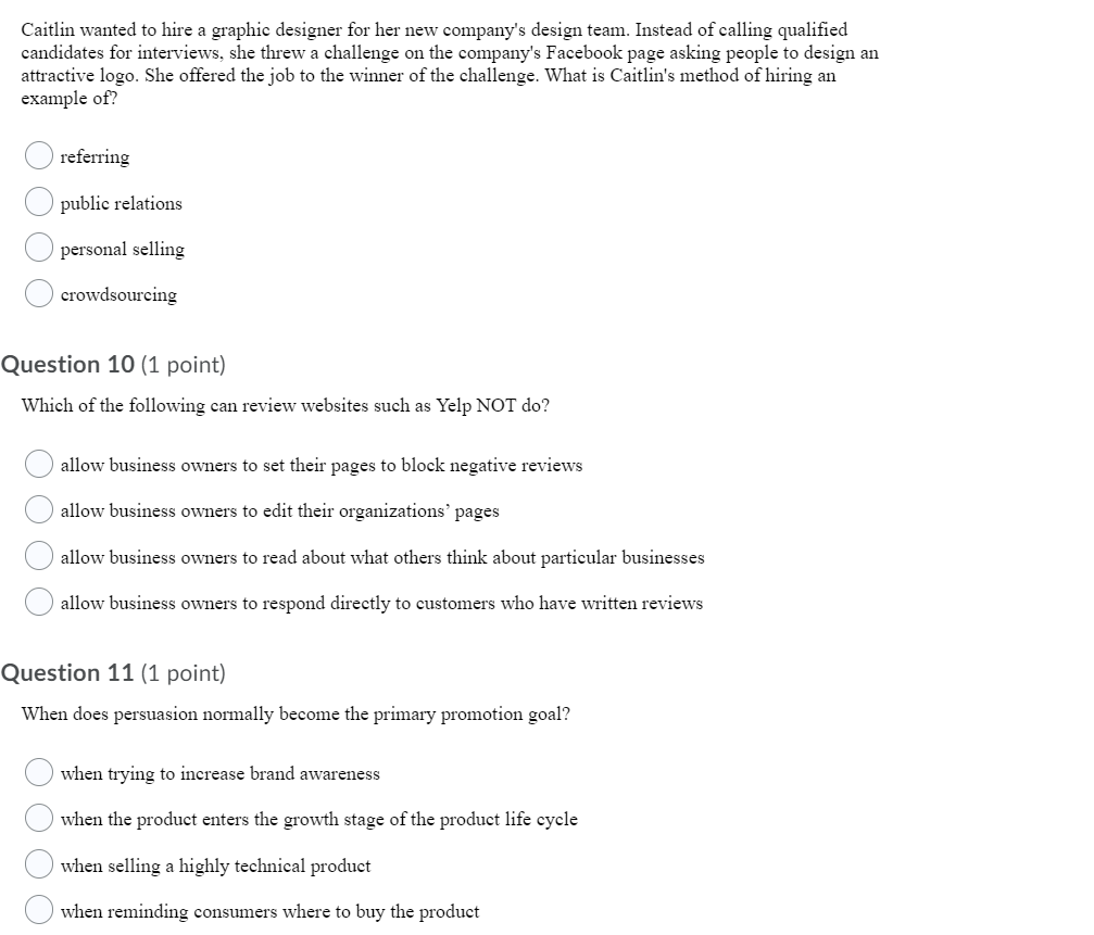 Solved Question 1 (1 point) What is the primary reason | Chegg.com