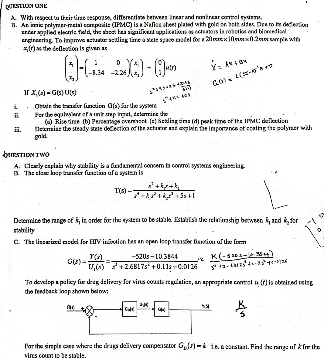 A. With respect to their time response, differentiate | Chegg.com