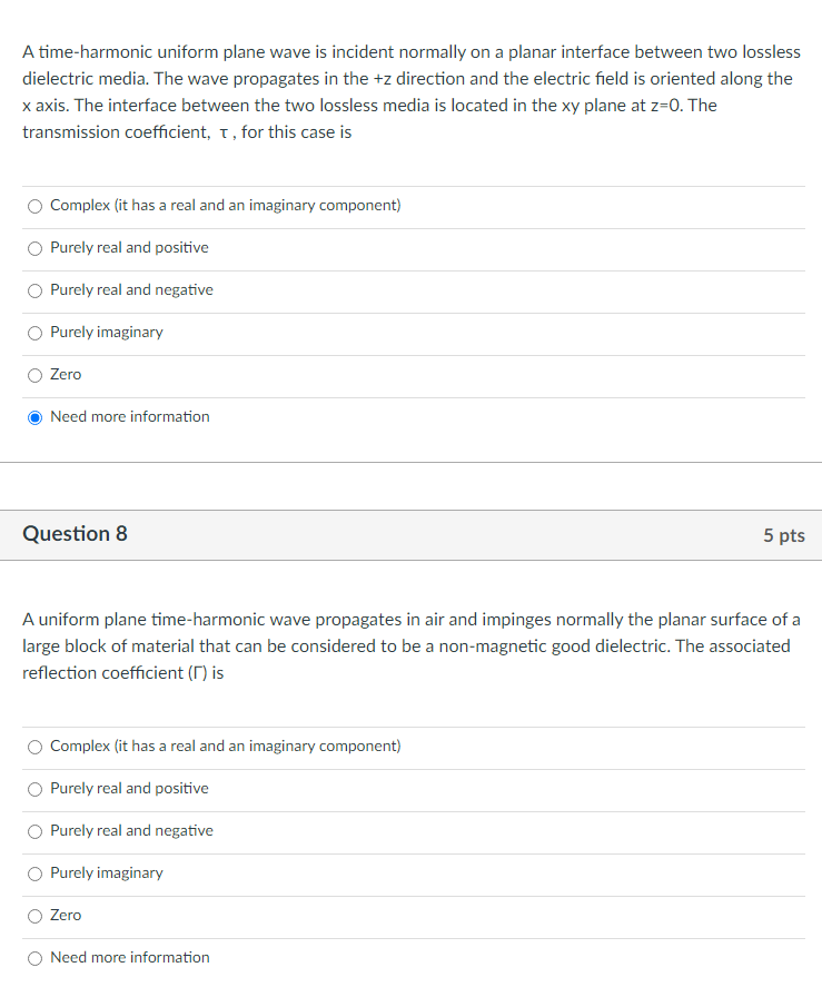 Solved A time-harmonic uniform plane wave is incident | Chegg.com