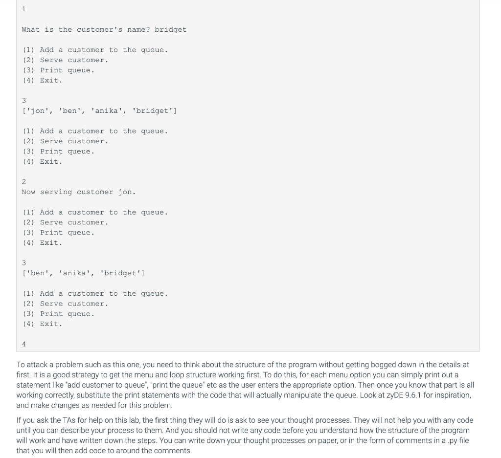 Solved Overview Manage the queue at the Secretary of State | Chegg.com