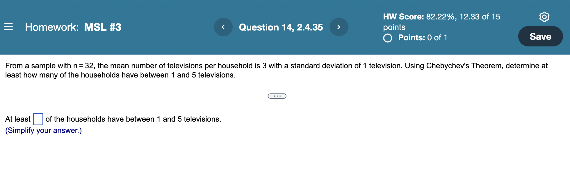 Solved Homework: MSL #3 HW Score: | Chegg.com