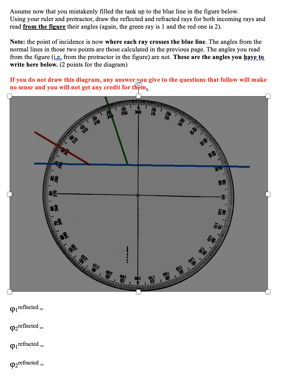 Solved You need a ruler and a protractor for this prelab. If | Chegg.com