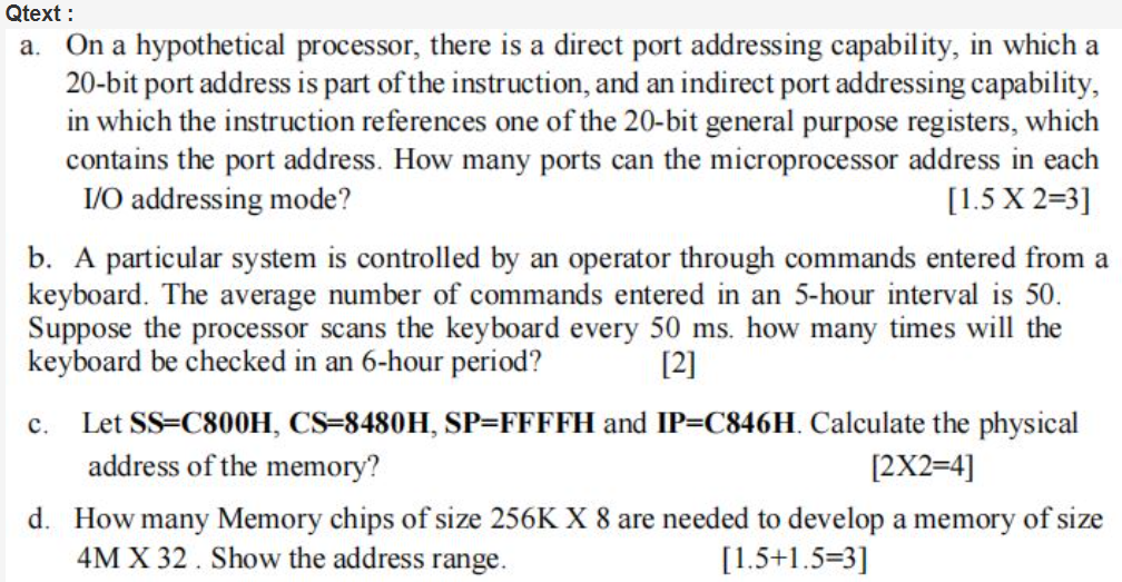 Solved a. On a hypothetical processor, there is a direct | Chegg.com